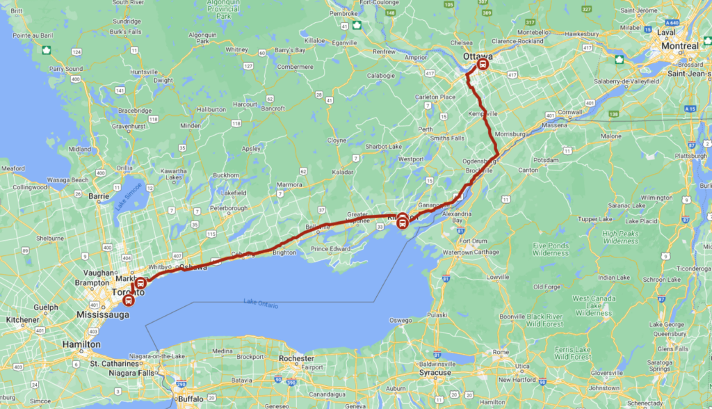 Toronto To Ottawa Red Arrow Toronto To Ottawa Red Arrow